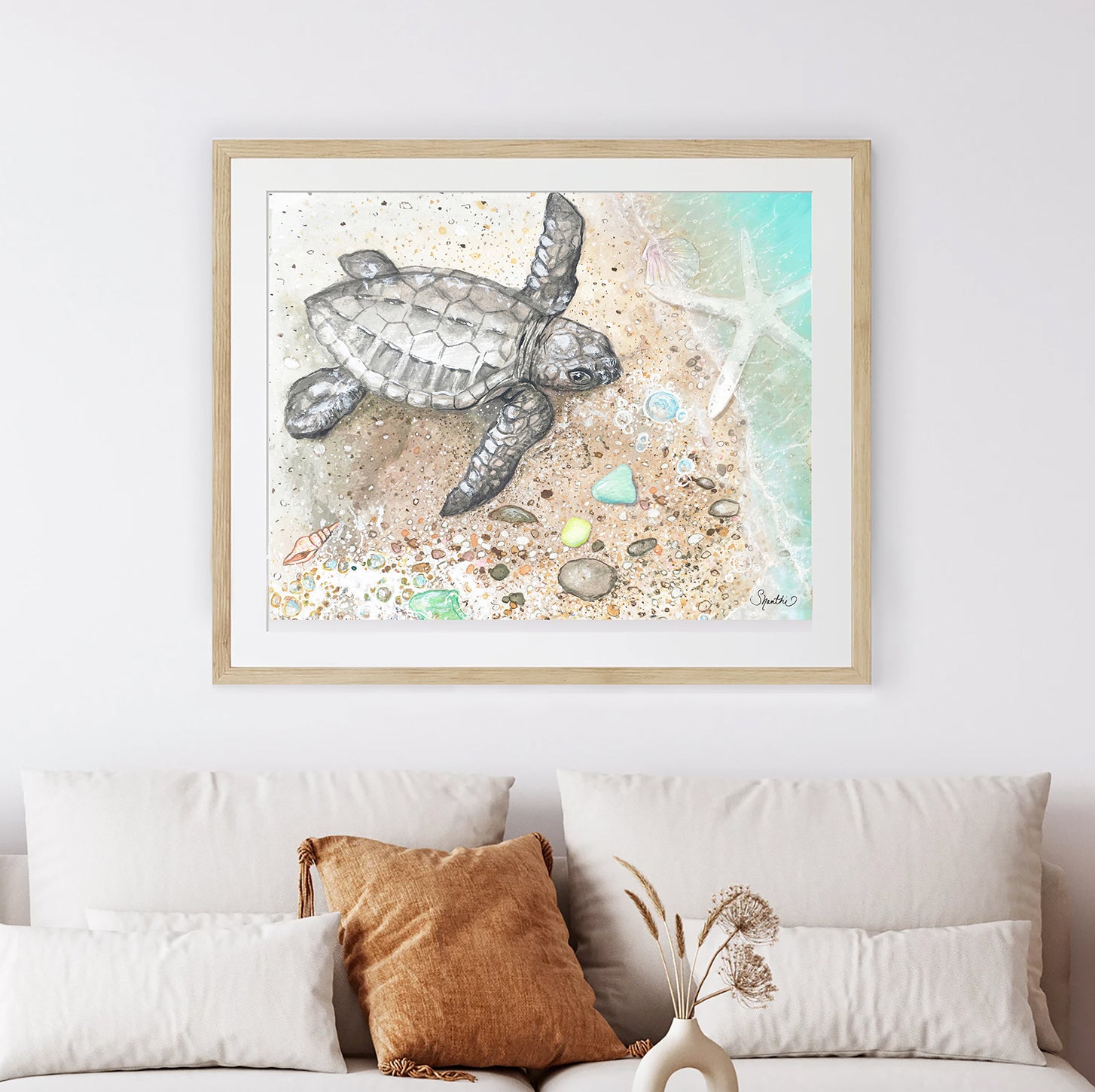 Shanthi's | Sea Turtle Wall Art | Tropical Decor | Beach Prints – INTO ...