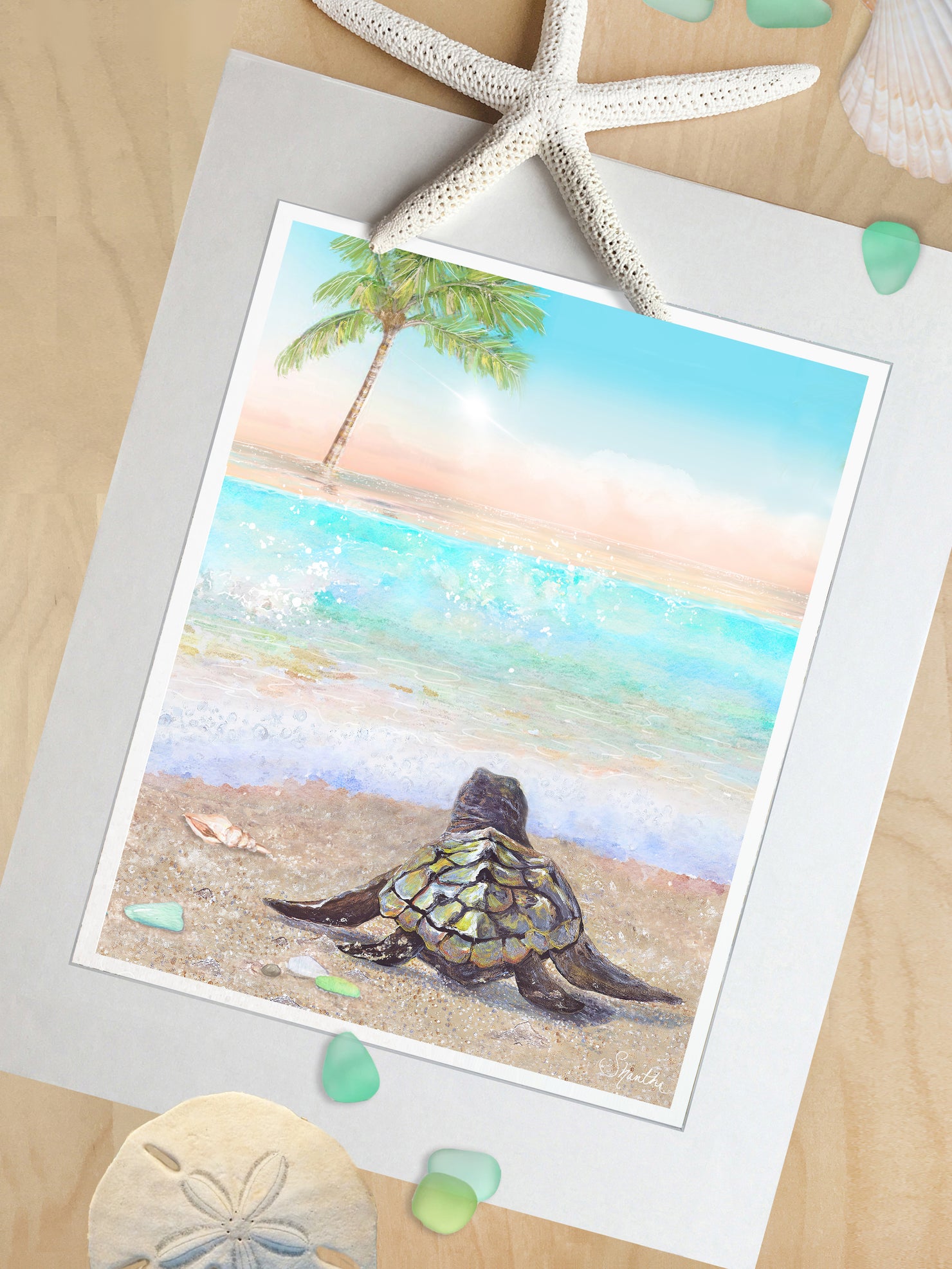Tropical Decor | Sea Turtle Gifts | Sea Turtle Paintings | Seaside ...