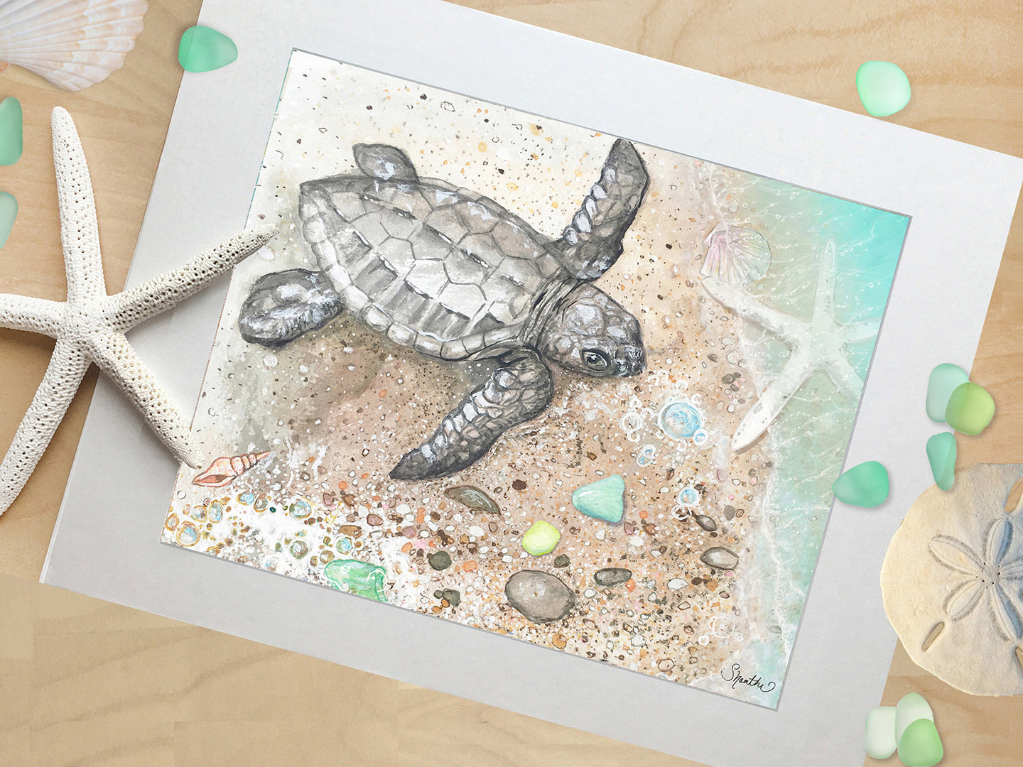 Shanthi's | Sea Turtle Wall Art | Tropical Decor | Beach Prints – INTO ...